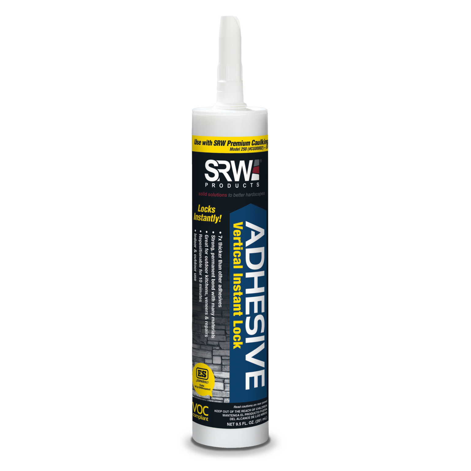 SRW Adhesive Vertical Instant Lock – Valley Mason Supply