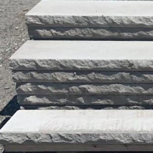 Limestone Tread Rockface – Valley Mason Supply