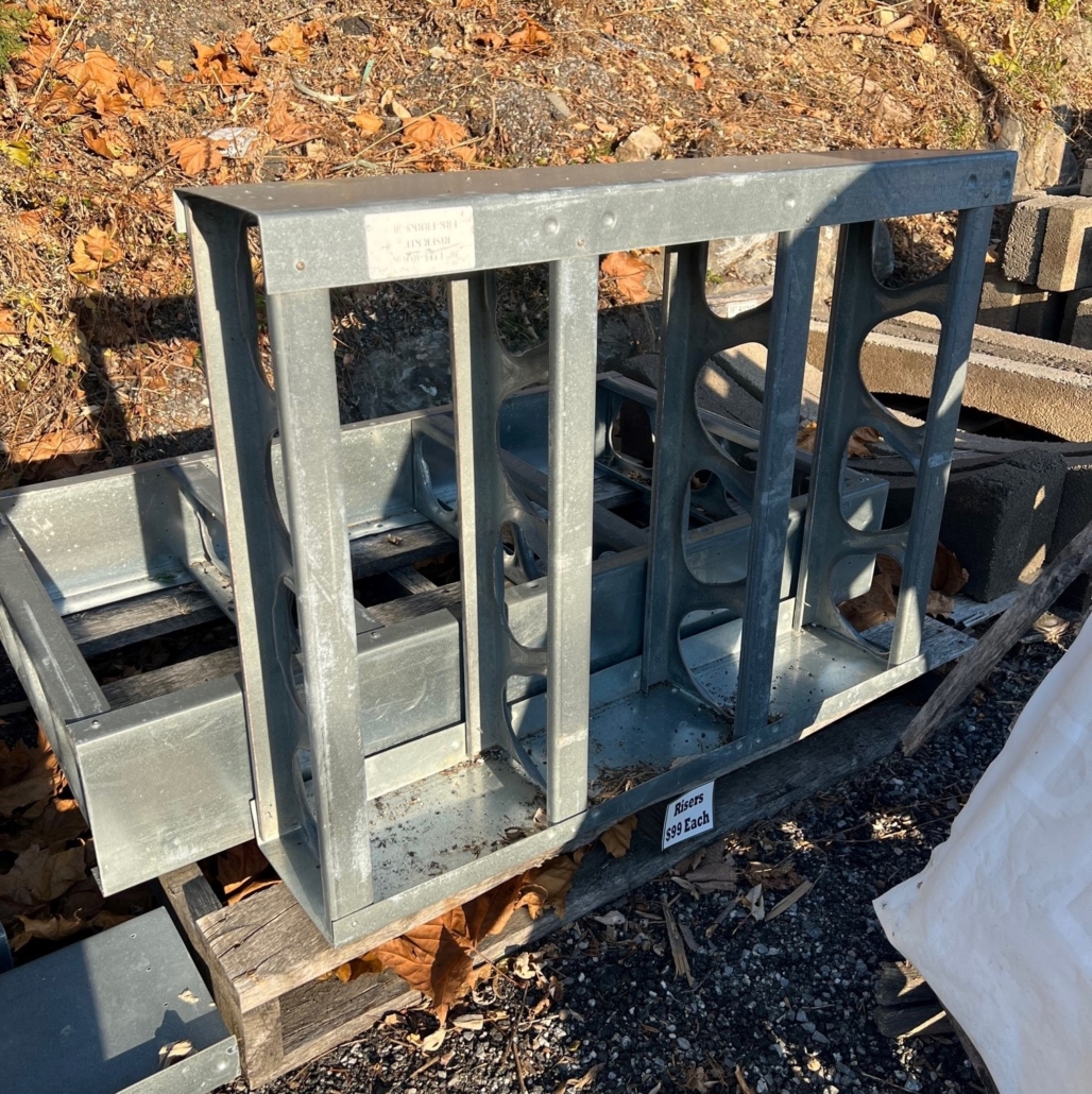Fireplace Sale Fire Rock Metal Risers – Valley Mason Supply